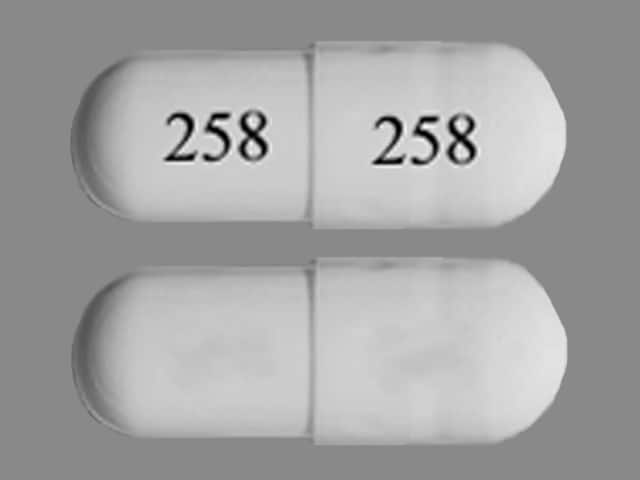 Pill Finder: 258 258 White Capsule-shape - Medicine.com