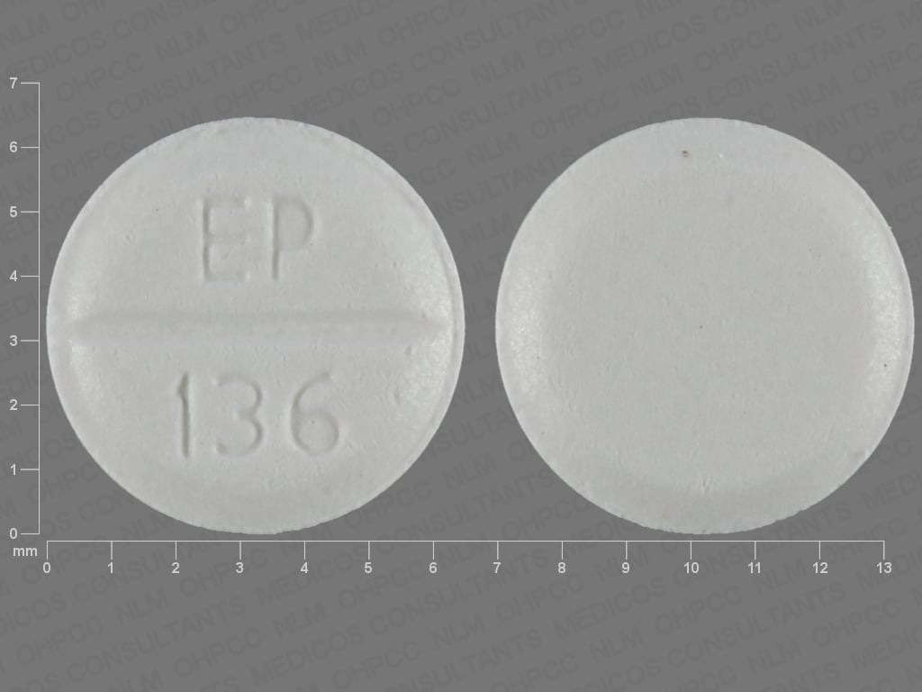 Pill Finder: EP 136 White Round - Medicine.com