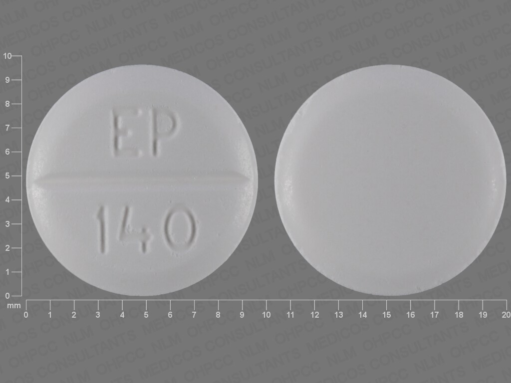 Pill Finder: EP 140 White Round - Medicine.com