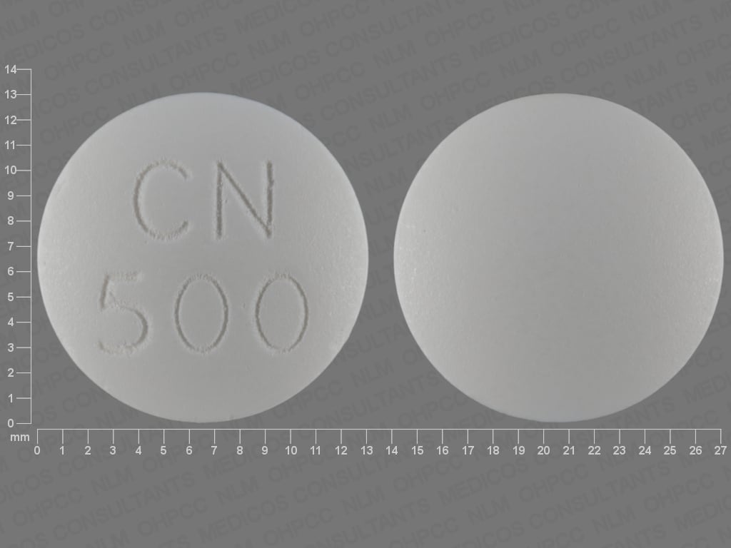 Pill Finder: CN 500 White Round - Medicine.com