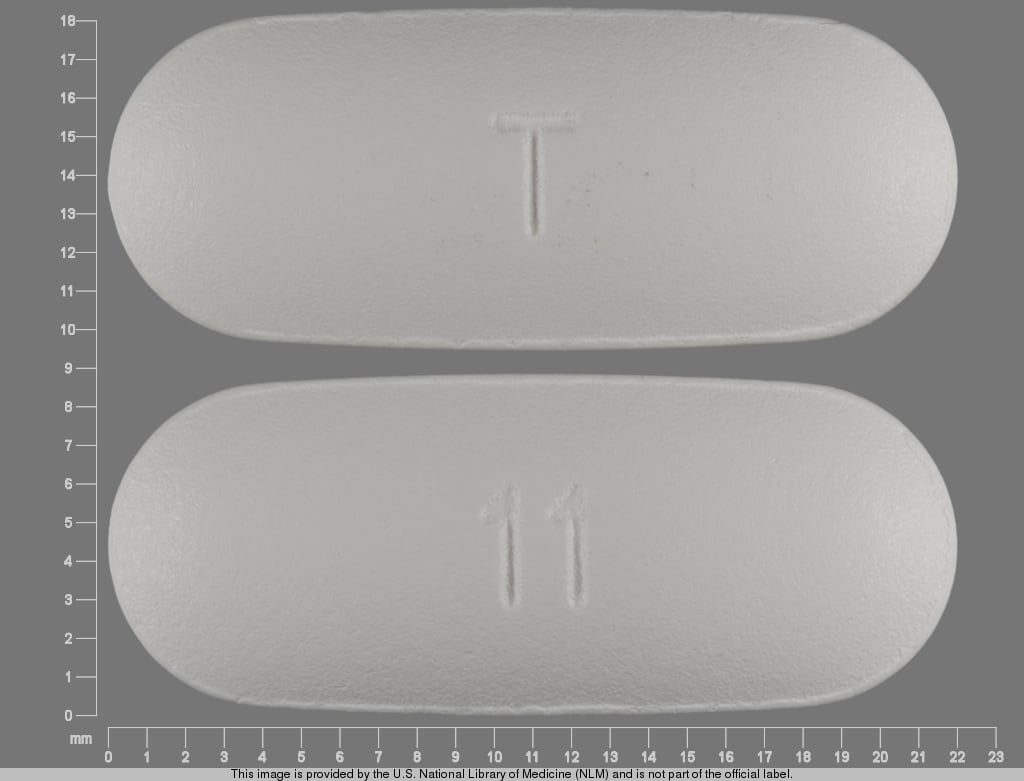 Pill Finder: T 11 White Capsule-shape - Medicine.com