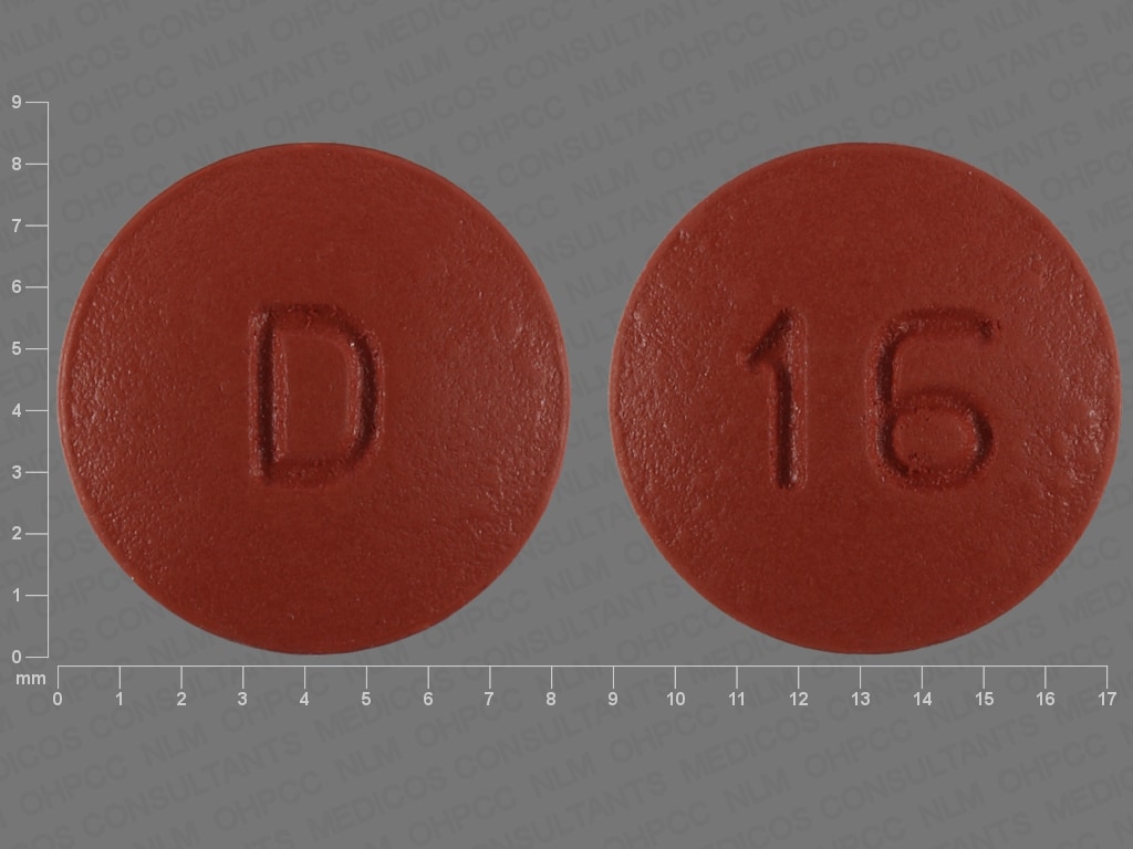 Pill Finder: D 16 Brown Round - Medicine.com