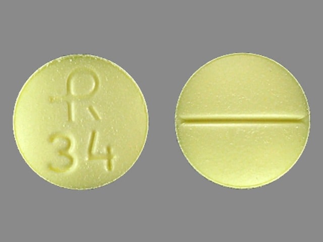 Pill Finder: R 34 Yellow Round - Medicine.com