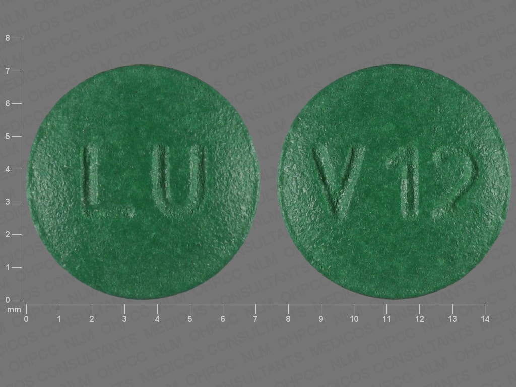 Pill Finder: LU V12 Green Round - Medicine.com