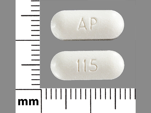 Pill Finder: AP 115 White Capsule-shape - Medicine.com