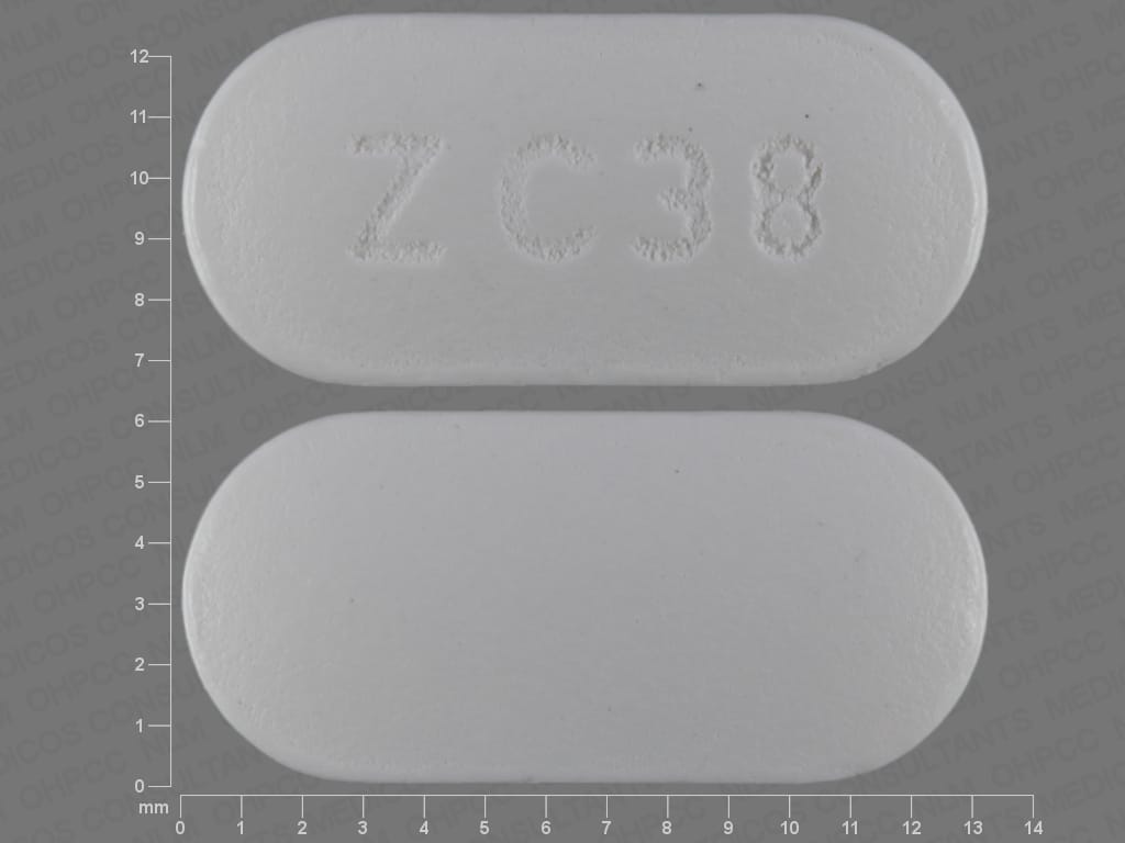 Pill Finder: ZC38 White Elliptical / Oval - Medicine.com