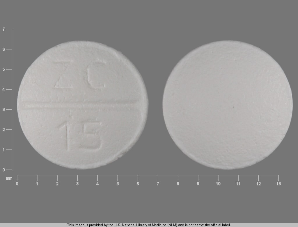Pill Finder: ZC 15 White Round - Medicine.com