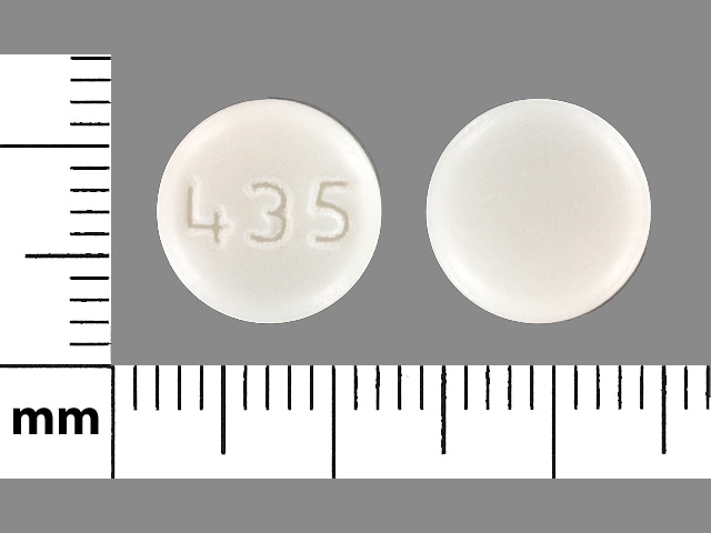 Pill Finder: 435 White Round - Medicine.com