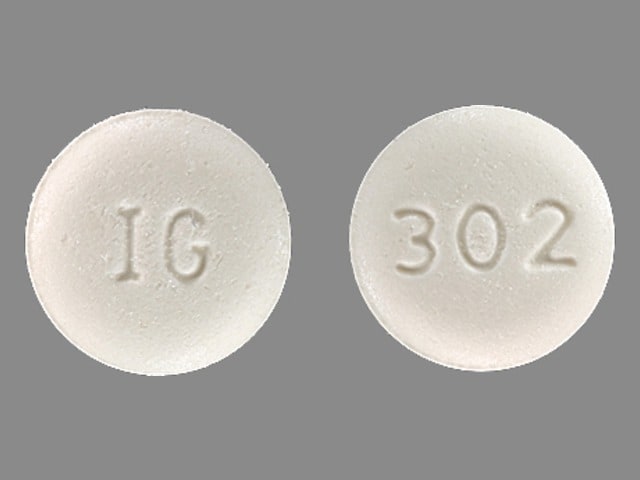 Pill Finder: IG 302 White Round - Medicine.com