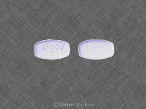 Pill Finder: A-007 5 Blue Rectangle - Medicine.com