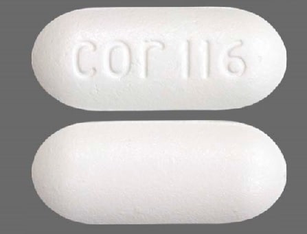 Pill Finder: cor 116 White Capsule-shape - Medicine.com
