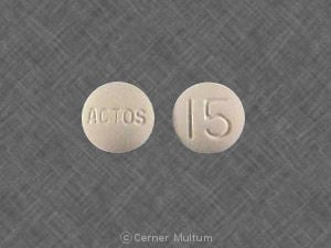 Pill Finder: ACTOS 15 White Round - Medicine.com