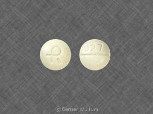 Pill Finder: 027 R White Round - Medicine.com