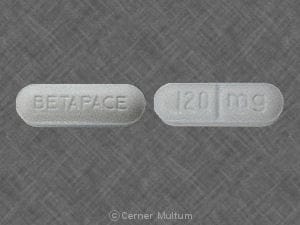 Pill Finder: 120 mg BETAPACE Blue Capsule-shape - Medicine.com