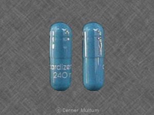 Pill Finder: cardizem CD 240 mg Blue Capsule-shape - Medicine.com