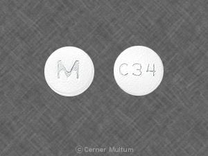 Pill Finder: M C34 White Round - Medicine.com