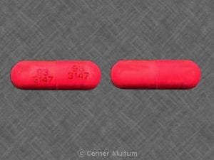 Pill Finder: 93 3147 93 3147 Red Capsule-shape - Medicine.com