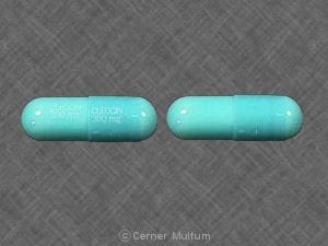 Pill Finder: CLEOCIN 300 mg CLEOCIN 300 mg Blue Capsule-shape ...
