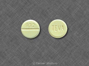 Pill Finder: TEVA 832 Yellow Round - Medicine.com