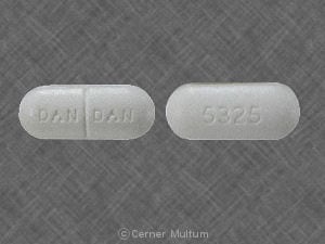 Pill Finder: 5325 DAN DAN White Elliptical / Oval - Medicine.com