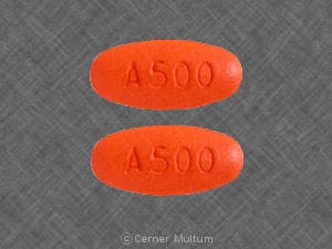 Pill Finder: A500 A500 Orange Elliptical / Oval - Medicine.com