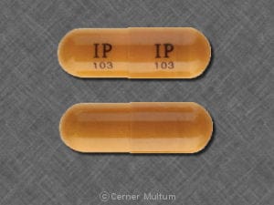 Pill Finder: IP 103 IP 103 Orange Capsule-shape - Medicine.com