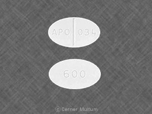 Pill Finder: 600 APO 034 White Elliptical / Oval - Medicine.com