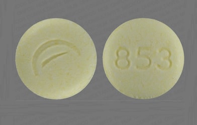 Pill Finder: Logo (Actavis) 853 Yellow Round - Medicine.com