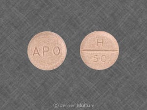 Pill Finder: APO H 50 Orange Round - Medicine.com