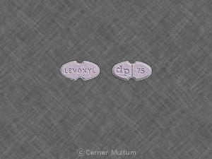 Pill Finder: LEVOXYL dp 75 Purple Elliptical / Oval - Medicine.com