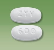 Pill Finder: ZYV 600 White Elliptical / Oval - Medicine.com
