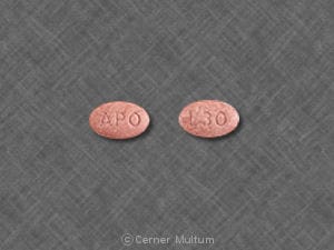 Pill Finder: APO L30 Brown Elliptical / Oval - Medicine.com