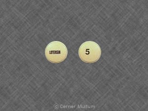 Pill Finder: LOTENSIN 5 Yellow Round - Medicine.com