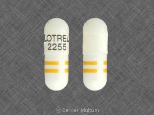 Pill Finder: LOTREL 2255 White Capsule-shape - Medicine.com