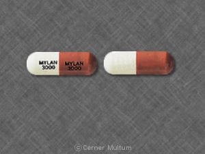 Pill Finder: MYLAN 3000 MYLAN 3000 White Capsule-shape - Medicine.com