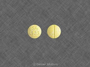 Pill Finder: 54 323 Yellow Round - Medicine.com