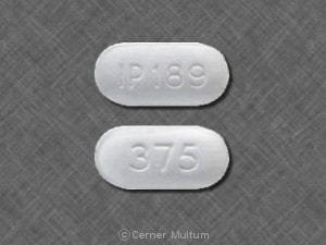 Pill Finder: IP 189 375 White Elliptical / Oval - Medicine.com