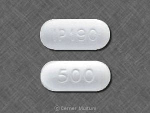 Pill Finder: IP 190 500 White Elliptical / Oval - Medicine.com
