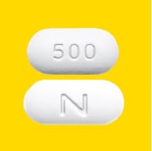 Pill Finder: N 500 White Capsule-shape - Medicine.com