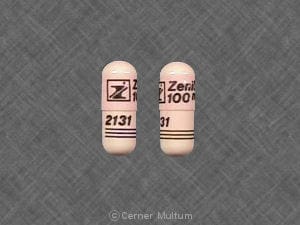 Pill Finder: Z Zenith 100 mg 2131 Pink Capsule-shape - Medicine.com