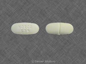 Pill Finder: NORCO 539 Yellow Elliptical / Oval - Medicine.com