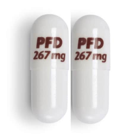 Pill Finder: PFD 267 mg White Capsule-shape - Medicine.com