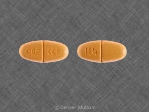 Pill Finder: COP LEY 114 Orange Elliptical / Oval - Medicine.com