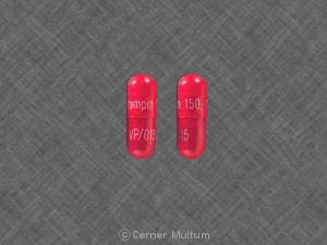 Pill Finder: Rifampin 150 VP/015 Red Capsule-shape - Medicine.com