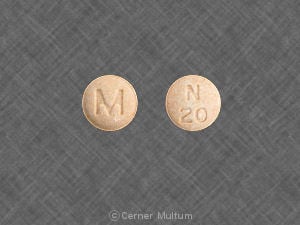 Pill Finder: M N 20 Orange Round - Medicine.com