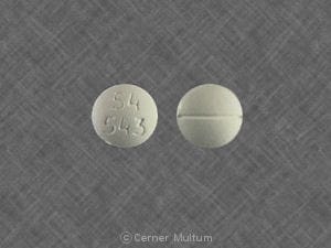 Pill Finder: 54 543 White Round - Medicine.com