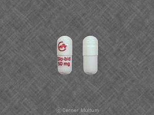Pill Finder: RPR Slo-Bid 50 mg White Capsule-shape - Medicine.com