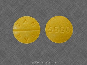 Pill Finder: DAN DAN 5660 Yellow Round - Medicine.com
