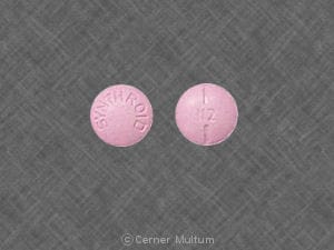 Pill Finder: SYNTHROID 112 Pink Round - Medicine.com