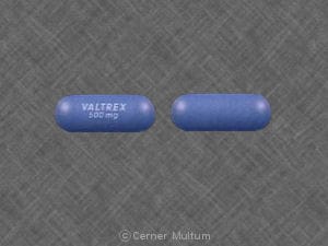 Pill Finder: VALTREX 500 mg Blue Elliptical / Oval - Medicine.com